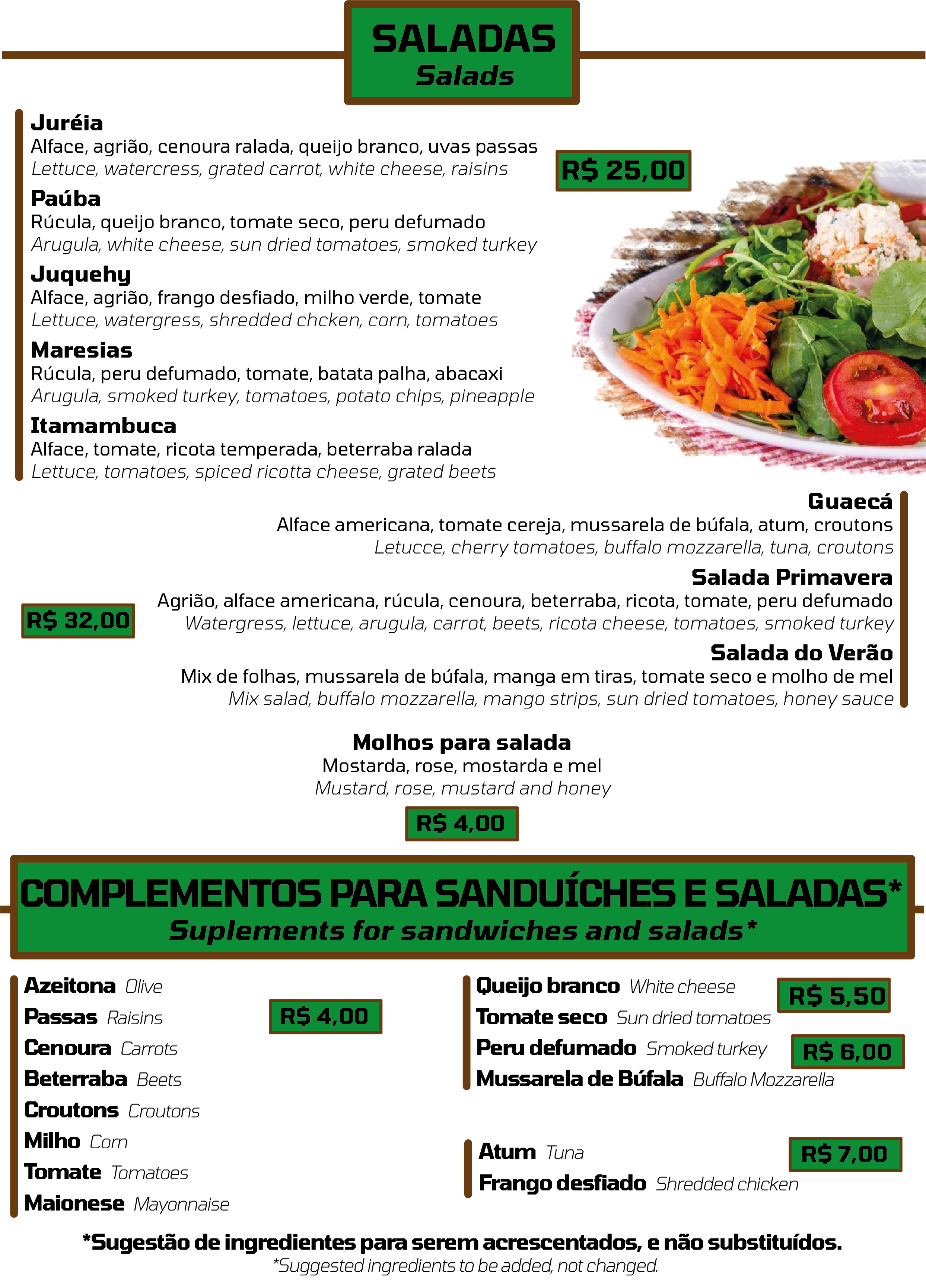 Cardápio Bolado's Sucos - Cardápio